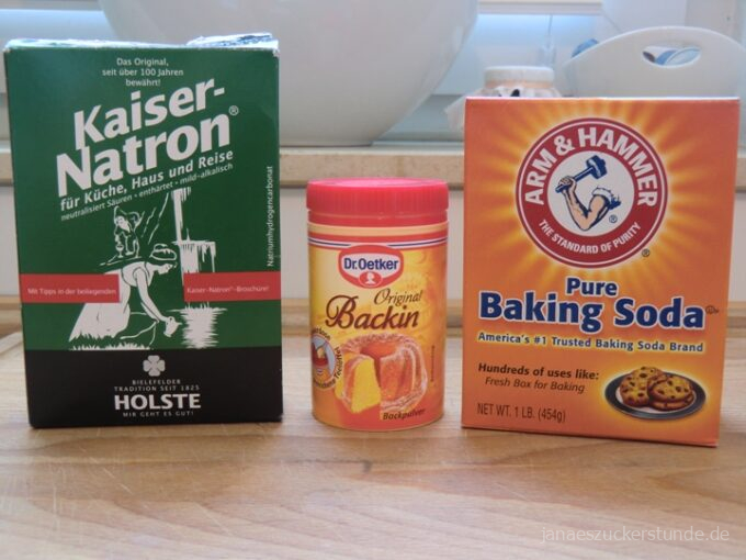 Der Unterschied zwischen Backpulver, Baking Soda und Natron